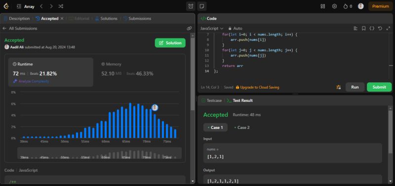 Aadil Ali on LinkedIn: #leetcode #javascript #dsa #array Aadil Ali on LinkedIn: #leetcode #javascript #dsa #array