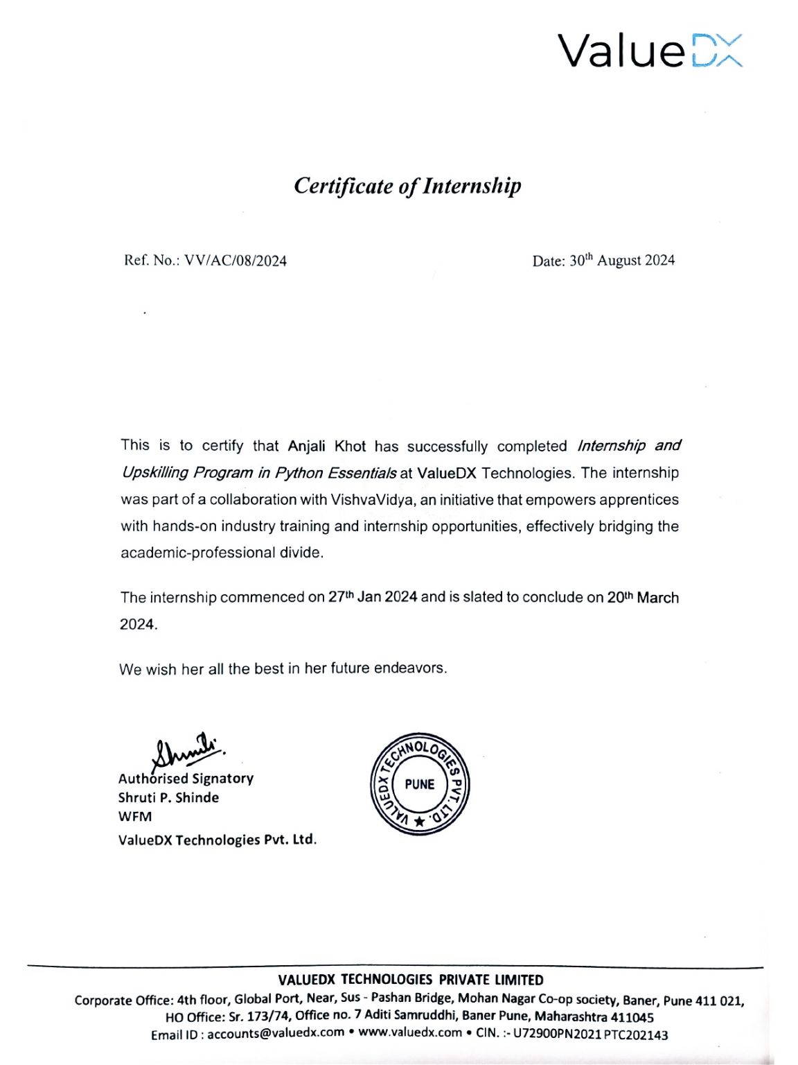 Anjali Khot on LinkedIn: #python #internship #programming # ... Anjali Khot on LinkedIn: #python #internship #programming # ...