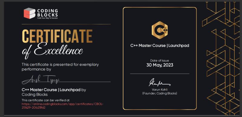 Ansh Tyagi on LinkedIn: #codingblocks #c #mentorship #excellenceaward # ... Ansh Tyagi on LinkedIn: #codingblocks #c #mentorship #excellenceaward # ...