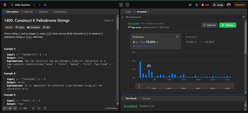 Raja Kumar on LinkedIn: #leetcode #codingjourney #problemsolving # ... Raja Kumar on LinkedIn: #leetcode #codingjourney #problemsolving # ...