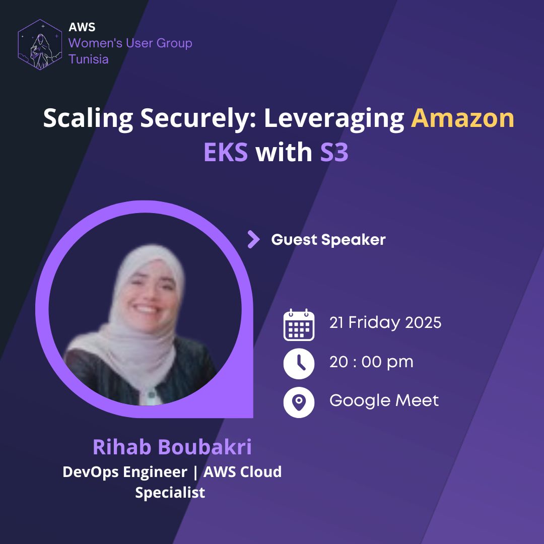 #aws #cloudcomputing #amazoneks #s3 #devops #awswomen #awstunisia | AWS ... #aws #cloudcomputing #amazoneks #s3 #devops #awswomen #awstunisia | AWS ...