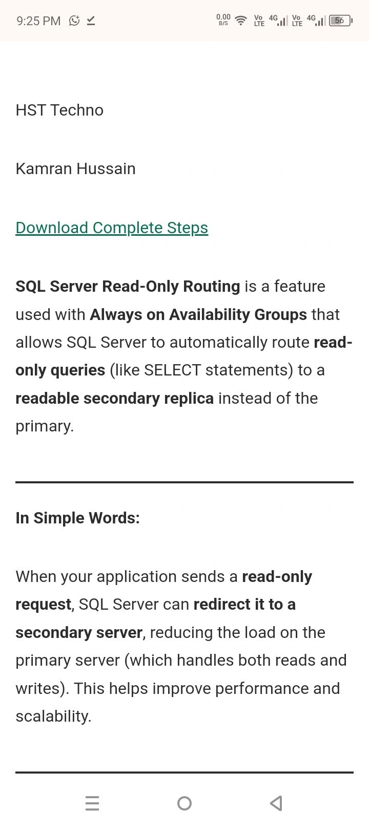 SQL Server Read only Routing in Alwayson Availability… | KAMRAN HUSSAIN SQL Server Read only Routing in Alwayson Availability… | KAMRAN HUSSAIN