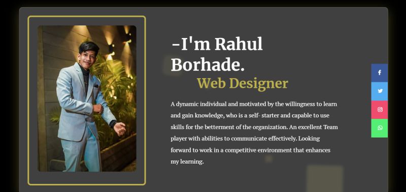 Rahul Borhade on LinkedIn: #webdesign #css #project #like #projects Rahul Borhade on LinkedIn: #webdesign #css #project #like #projects