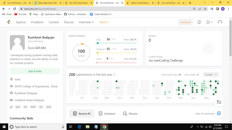 Rushikesh Kailas Badgujar on LinkedIn: #leetcode #codingjourney # ... Rushikesh Kailas Badgujar on LinkedIn: #leetcode #codingjourney # ...