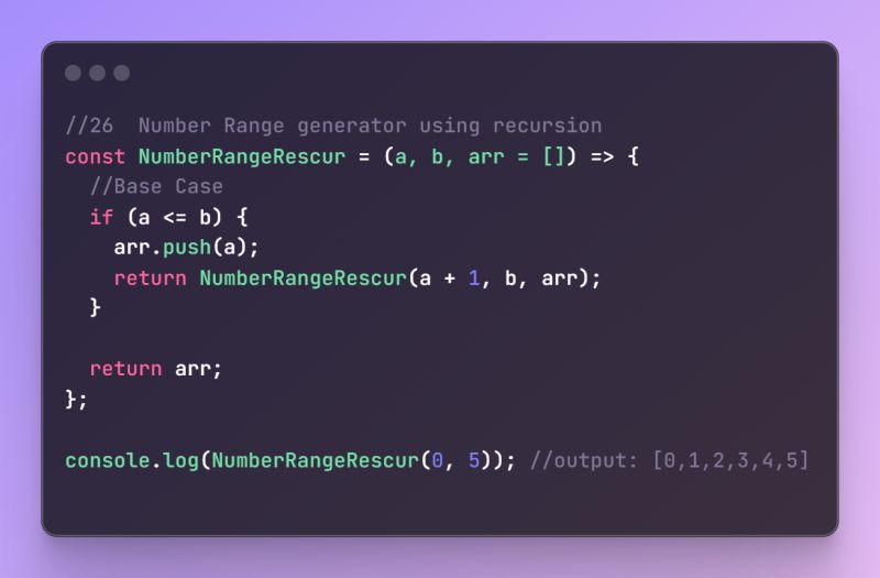 How to use Recursion for Number Range Generator | Vishal Jadhav posted ... How to use Recursion for Number Range Generator | Vishal Jadhav posted ...