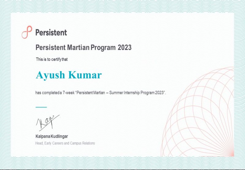 Completed Persistent Martian program with Python, DSA, and Linux ... Completed Persistent Martian program with Python, DSA, and Linux ...