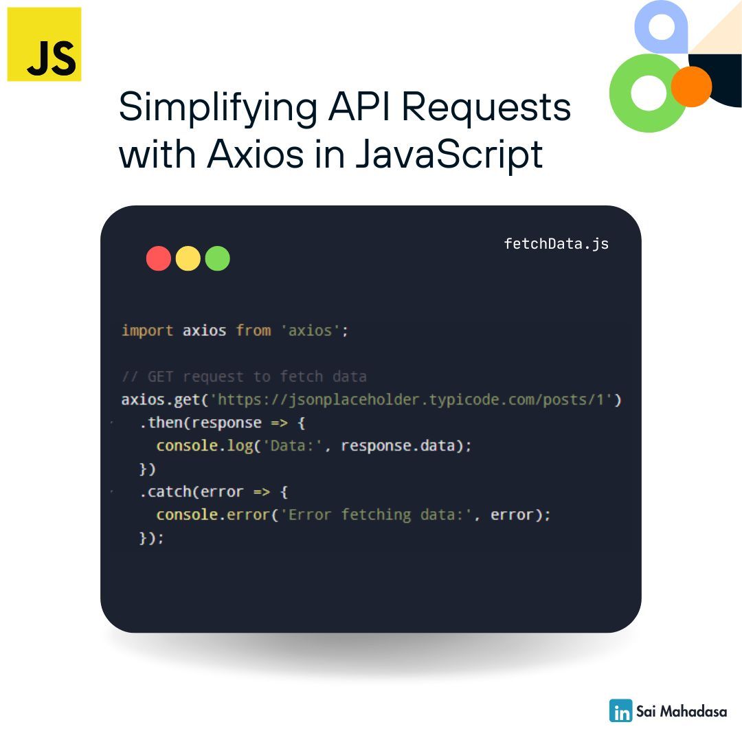 Sai Mahadasa on LinkedIn: #javascript #axios #webdevelopment # ... Sai Mahadasa on LinkedIn: #javascript #axios #webdevelopment # ...