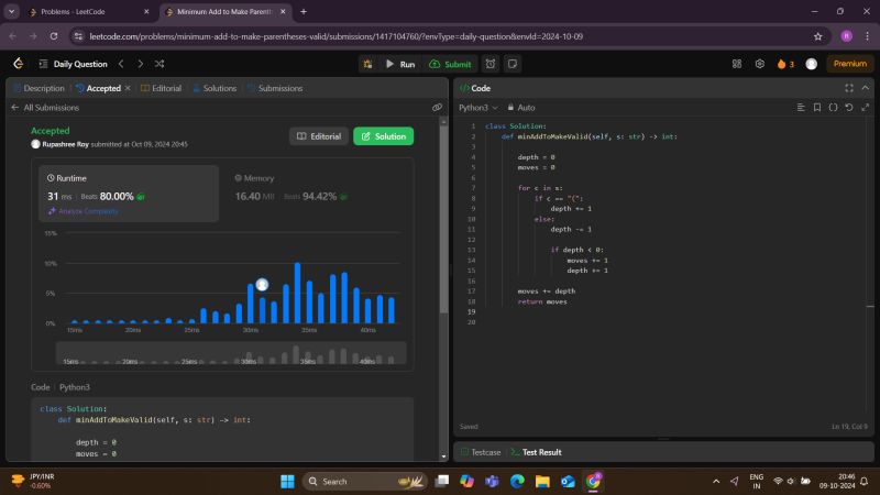 Shree R on LinkedIn: #75daysofcode #dsa #leetcode #python #potd # ... Shree R on LinkedIn: #75daysofcode #dsa #leetcode #python #potd # ...