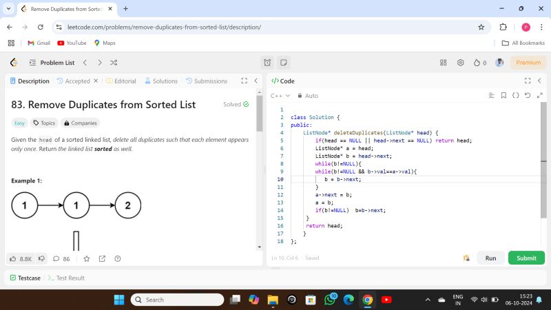 PRABAL SHEKHAR on LinkedIn: #day09 ( today I solved problem no. 83 and ... PRABAL SHEKHAR on LinkedIn: #day09 ( today I solved problem no. 83 and ...