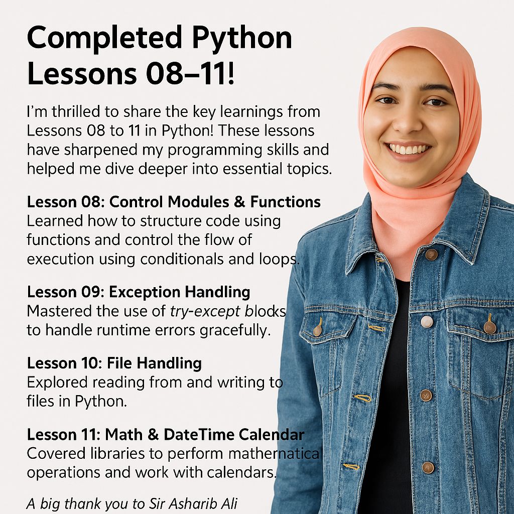 #python #womenwhocode #100daysofcode #sirasharib #learningjourney ... #python #womenwhocode #100daysofcode #sirasharib #learningjourney ...