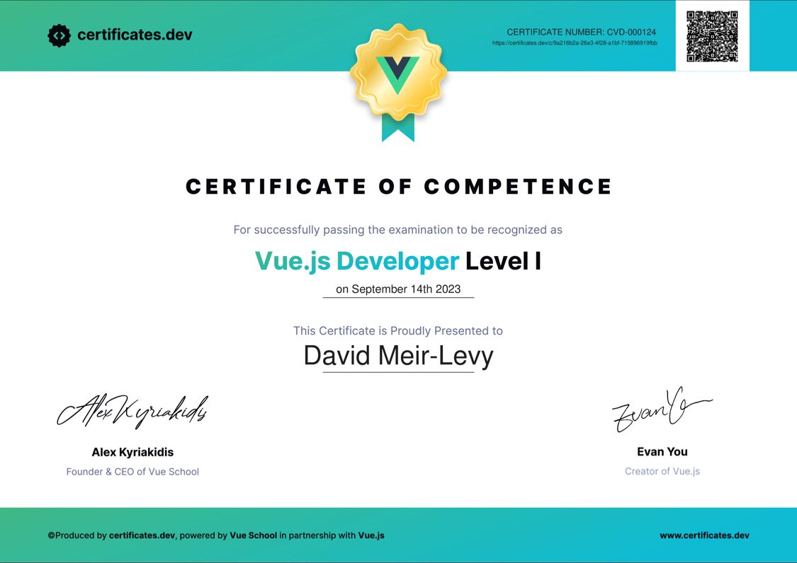 David Meir-Levy on LinkedIn: #vuejs David Meir-Levy on LinkedIn: #vuejs