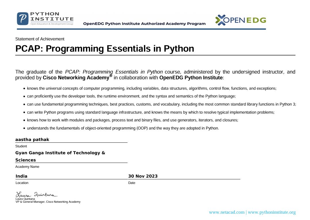 Aastha Pathak on LinkedIn: #python #programming #careerdevelopment # ... Aastha Pathak on LinkedIn: #python #programming #careerdevelopment # ...
