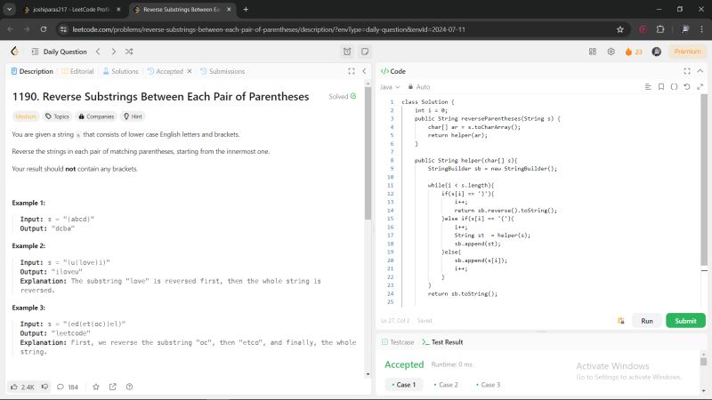 Paras Joshi on LinkedIn: #java #leetcode #geeksforgeeks #problemsolving ... Paras Joshi on LinkedIn: #java #leetcode #geeksforgeeks #problemsolving ...
