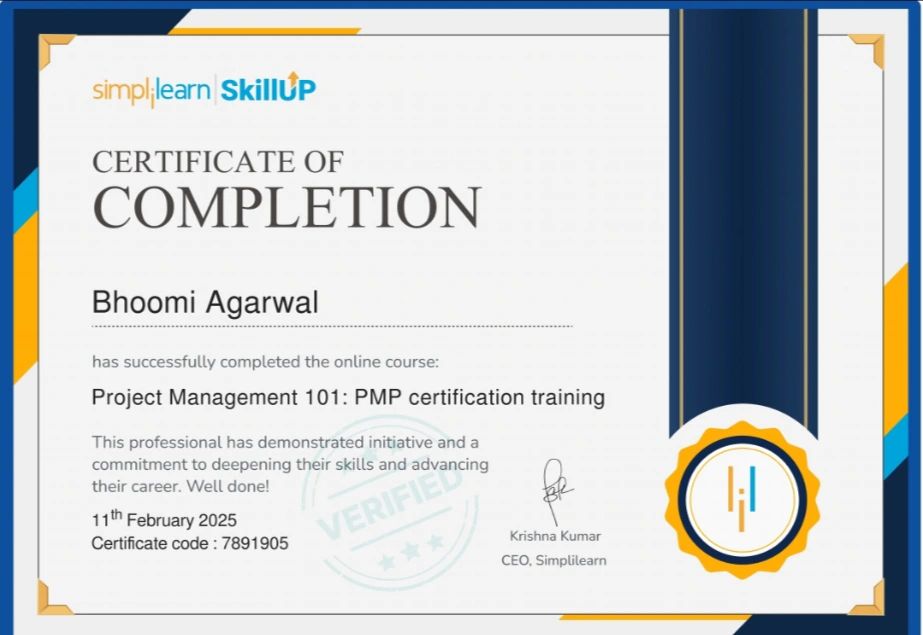 Bhoomi Agarwal on LinkedIn: #projectmanagement #skillupcertified # ... Bhoomi Agarwal on LinkedIn: #projectmanagement #skillupcertified # ...