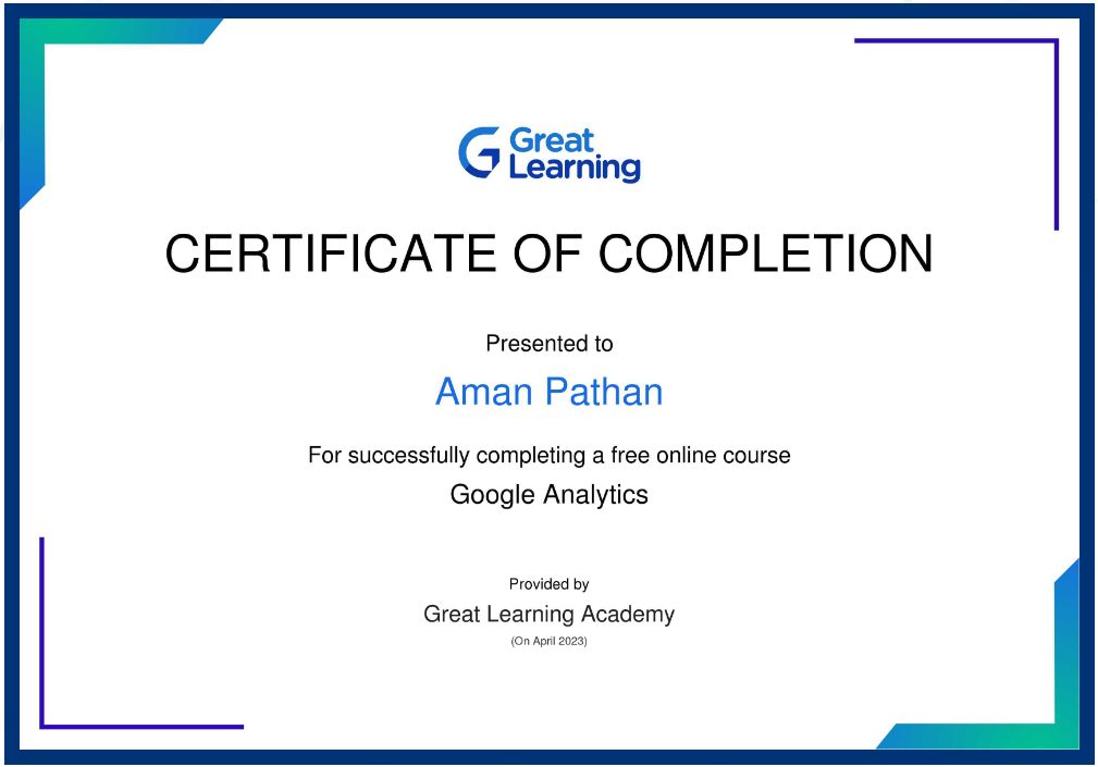 Aman Pathan on LinkedIn: CERTIFICATE OF COMPLETION Aman Pathan on LinkedIn: CERTIFICATE OF COMPLETION