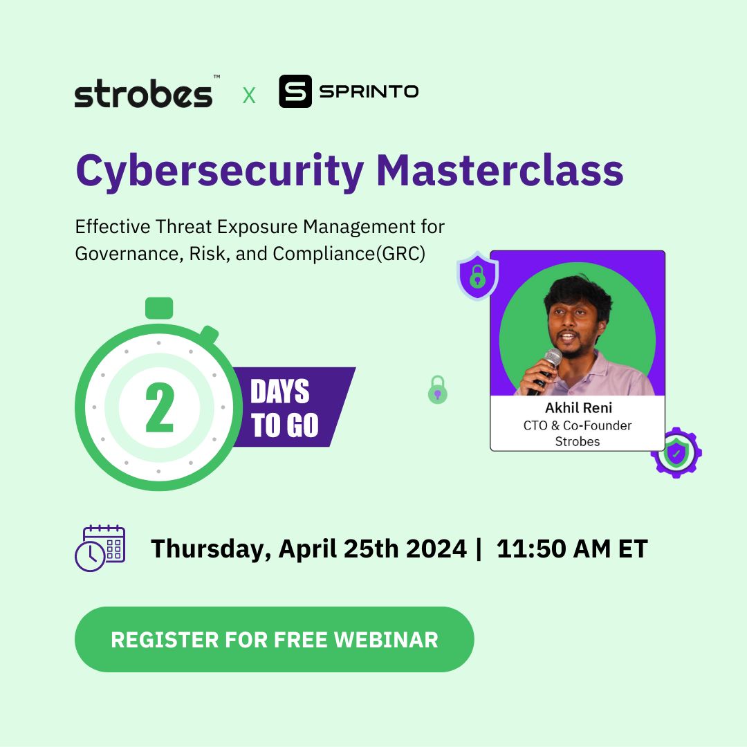 Strobes Security, Inc. on LinkedIn: Only 2 days left! Join our CTO ... Strobes Security, Inc. on LinkedIn: Only 2 days left! Join our CTO ...
