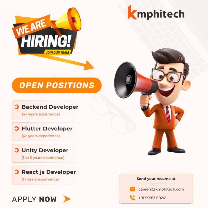 Kmphitech on LinkedIn: #hiring #backenddeveloper #nodejs #php #laravel ... Kmphitech on LinkedIn: #hiring #backenddeveloper #nodejs #php #laravel ...