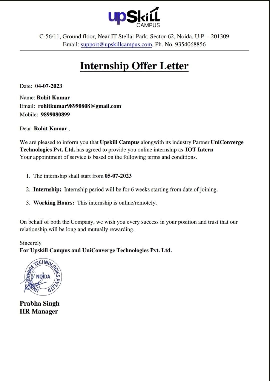 Rohit Kumar on LinkedIn: #upskill #iot #internship #onlineinternship # ... Rohit Kumar on LinkedIn: #upskill #iot #internship #onlineinternship # ...