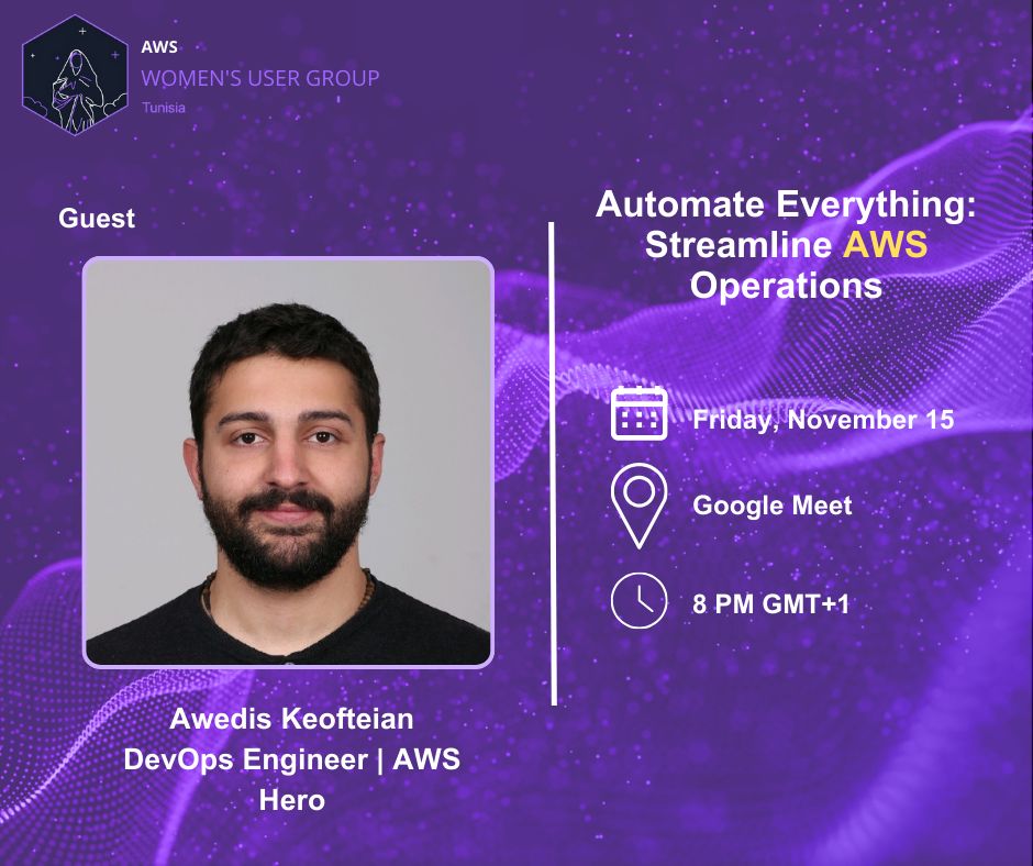 AWS Women's User Group Tunisia on LinkedIn: #aws #automation #devops # ... AWS Women's User Group Tunisia on LinkedIn: #aws #automation #devops # ...
