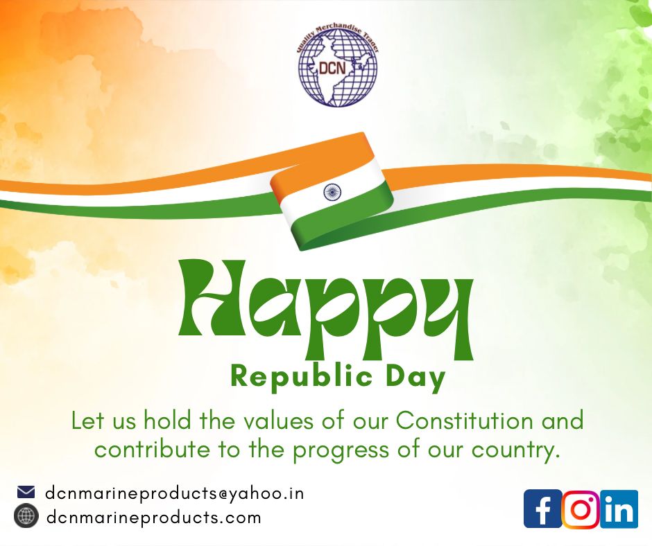 DCN Marine Products Pvt Ltd on LinkedIn: Wishing you a Republic Day ... DCN Marine Products Pvt Ltd on LinkedIn: Wishing you a Republic Day ...