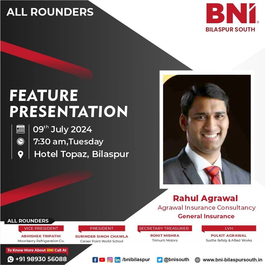 Rahul Agrawal on LinkedIn: BNI Rahul Agrawal on LinkedIn: BNI