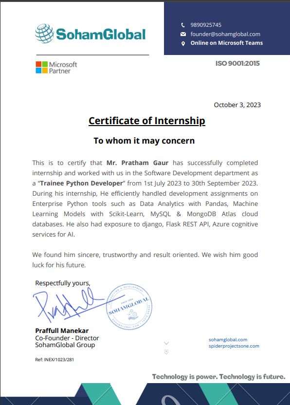 Pratham Gaur on LinkedIn: #python #django Pratham Gaur on LinkedIn: #python #django