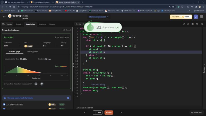 Completed a 31-day coding challenge with C++ | Jeet Sharma posted on ... Completed a 31-day coding challenge with C++ | Jeet Sharma posted on ...