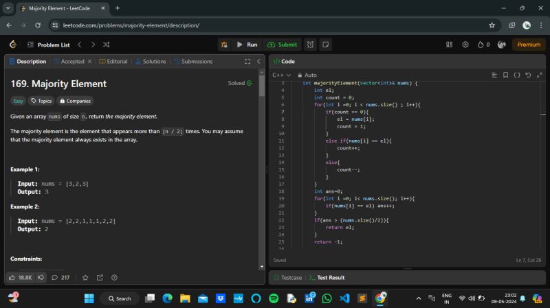 Resolved Majority Element problem on LeetCode | Harsh Gupta posted on ... Resolved Majority Element problem on LeetCode | Harsh Gupta posted on ...