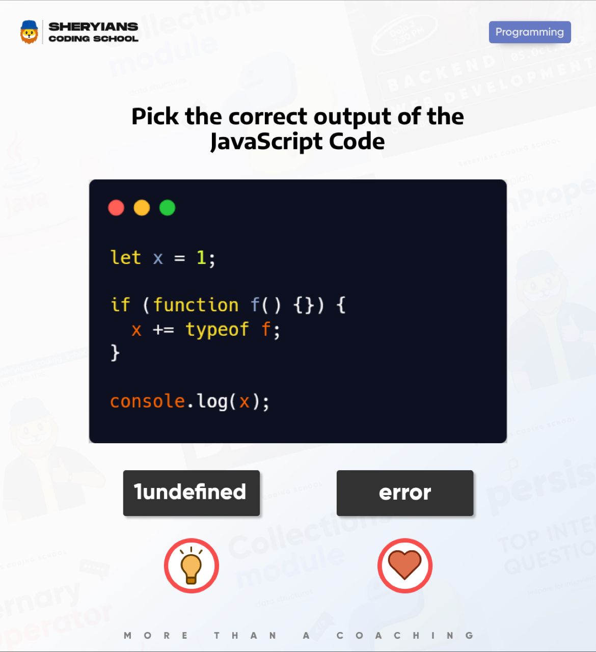 Testing your JavaScript skills with #JavaScriptChallenge | Sheryians ... Testing your JavaScript skills with #JavaScriptChallenge | Sheryians ...