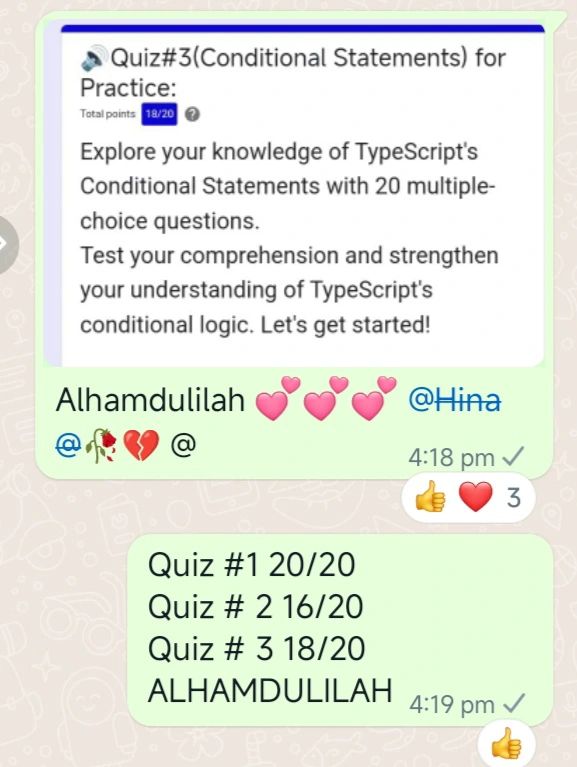 Finally Thanks to ma'am HINA NASEER AHMED I attempted my 3rd quiz and ... Finally Thanks to ma'am HINA NASEER AHMED I attempted my 3rd quiz and ...