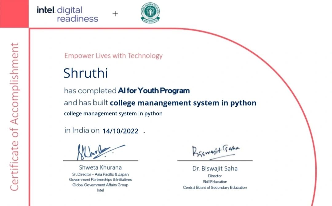 #aiforyouth #python #education | Shruthi Poojary #aiforyouth #python #education | Shruthi Poojary