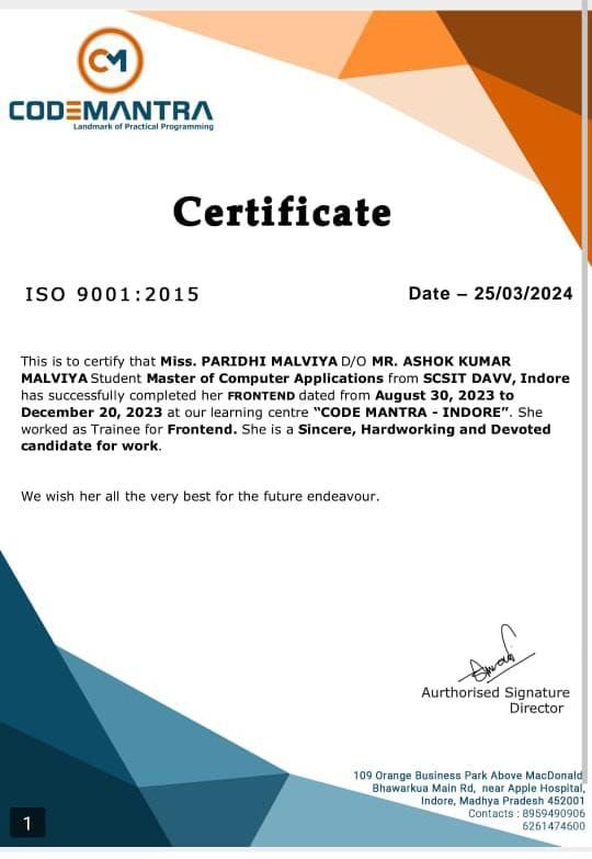 Paridhi Malviya on LinkedIn: #html #css #javascript #reactjs # ... Paridhi Malviya on LinkedIn: #html #css #javascript #reactjs # ...
