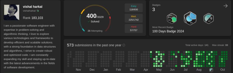 Vishal Harkal on LinkedIn: #leetcode #competitivecoding #dsa # ... Vishal Harkal on LinkedIn: #leetcode #competitivecoding #dsa # ...