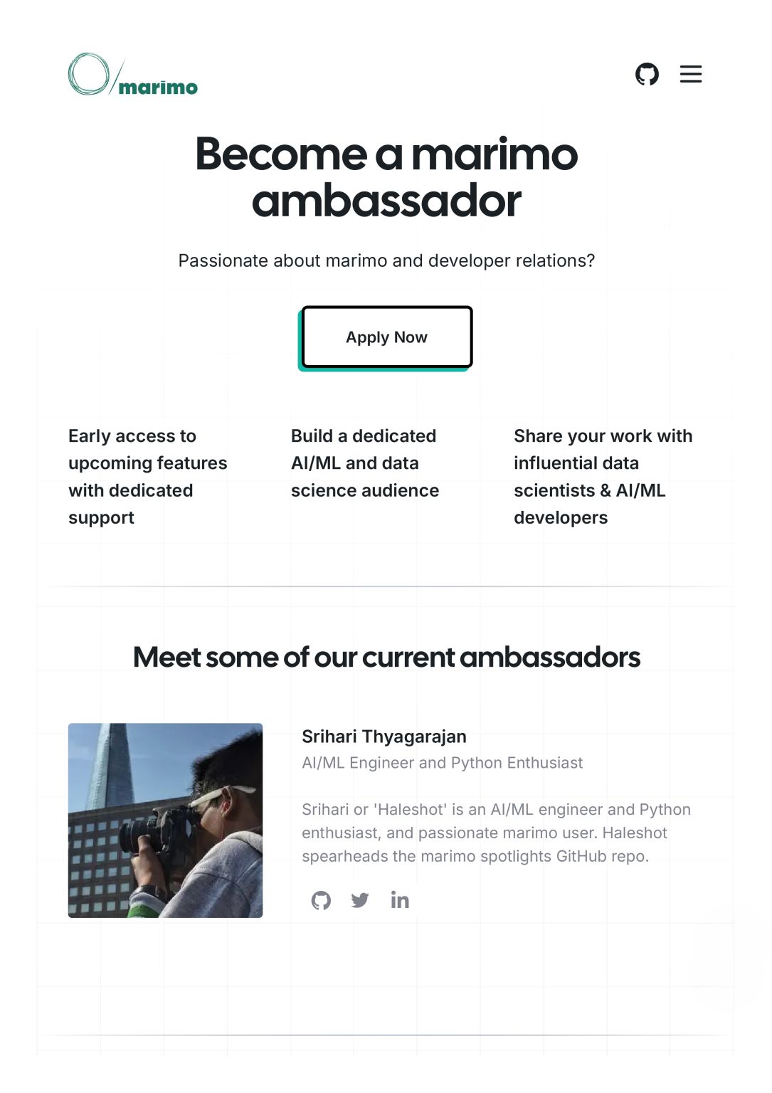 Srihari Thyagarajan on LinkedIn: #marimo #framework #ambassador # ... Srihari Thyagarajan on LinkedIn: #marimo #framework #ambassador # ...