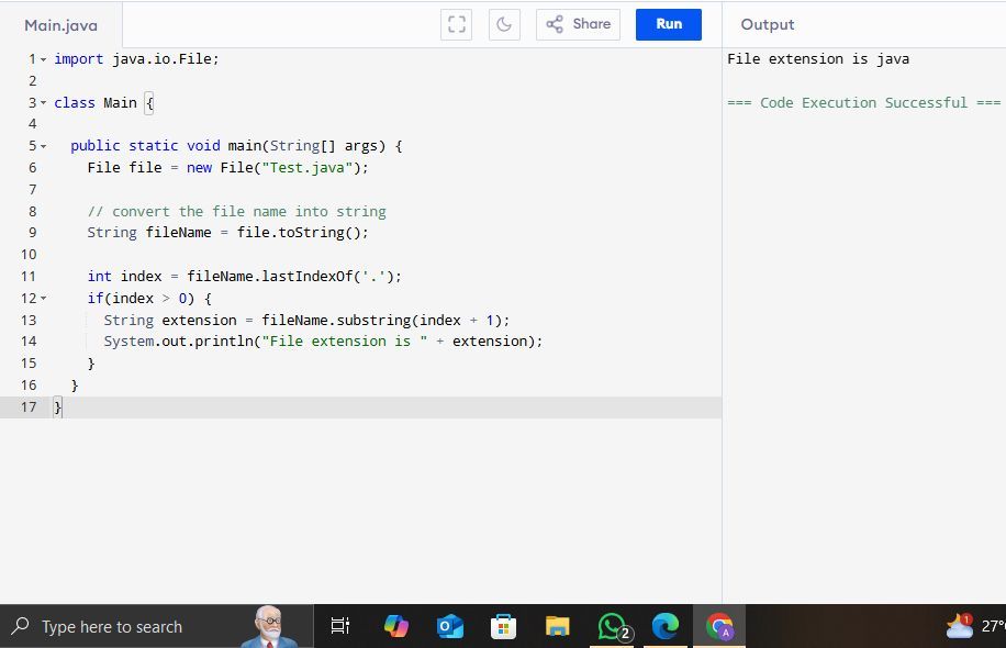 Day 62: 100 Days of Coding Topic: Java Program to get the file… | Ajith ... Day 62: 100 Days of Coding Topic: Java Program to get the file… | Ajith ...