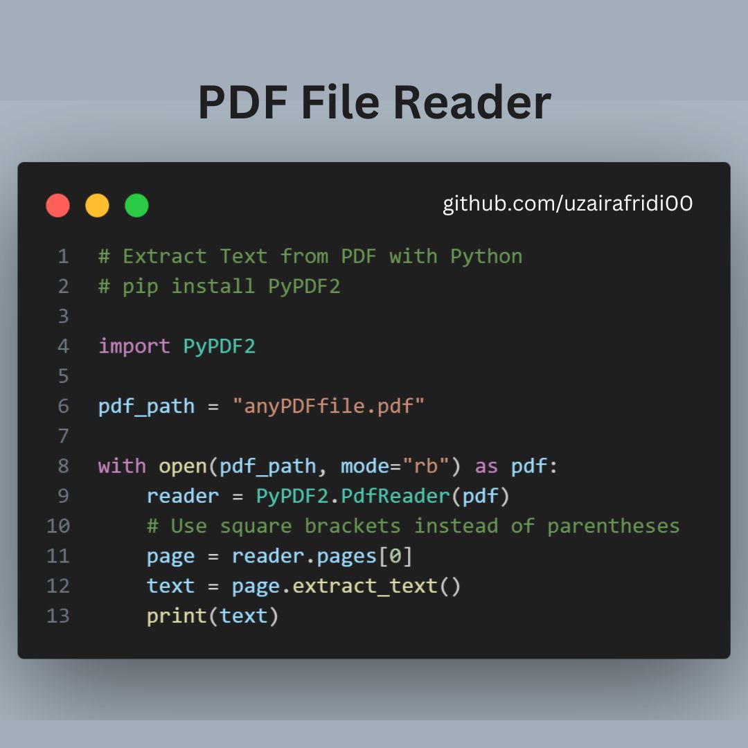 Muhammad Uzair Afridi on LinkedIn: #python #pdfreader #opensource # ... Muhammad Uzair Afridi on LinkedIn: #python #pdfreader #opensource # ...