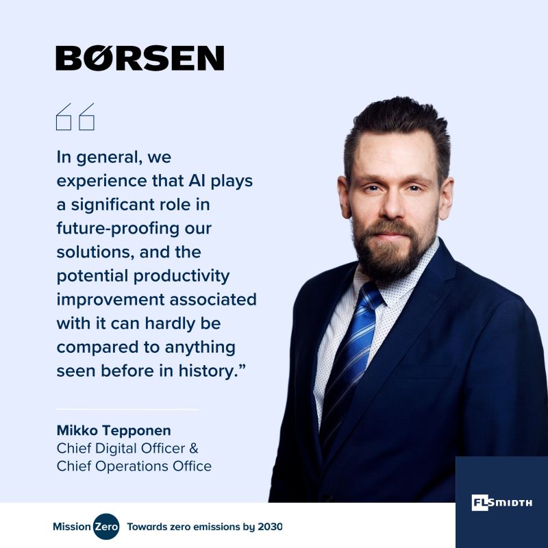 FLSmidth on LinkedIn: Our colleague, Mikko Tepponen, Chief Digital ... FLSmidth on LinkedIn: Our colleague, Mikko Tepponen, Chief Digital ...