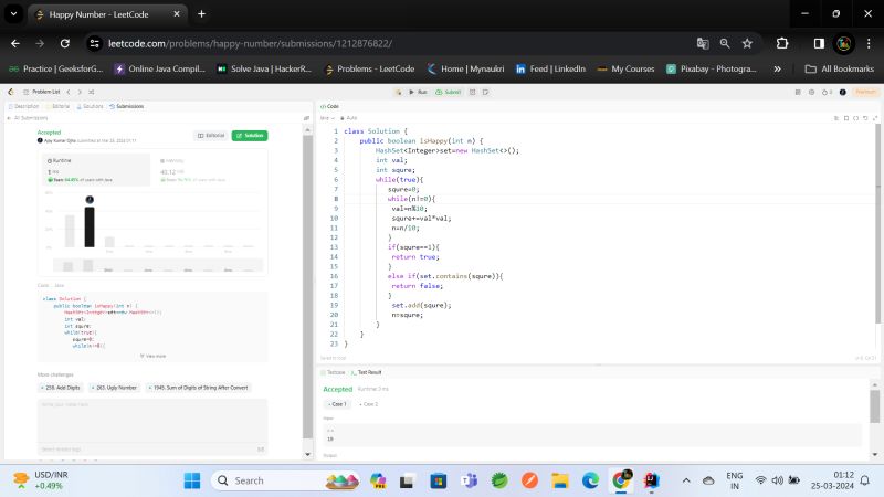 My solution on LeetCode solved a problem | Ajay Kumar Ojha posted on ... My solution on LeetCode solved a problem | Ajay Kumar Ojha posted on ...