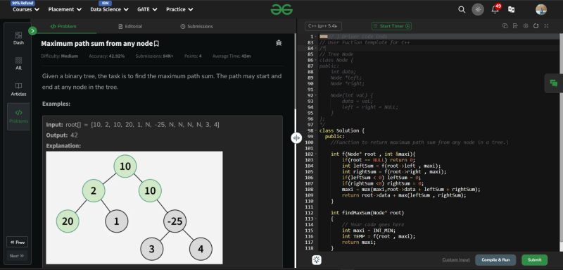 #gfg160 #geekstreak2024 #dsa #binarytree #recursion #dynamicprogramming ... #gfg160 #geekstreak2024 #dsa #binarytree #recursion #dynamicprogramming ...