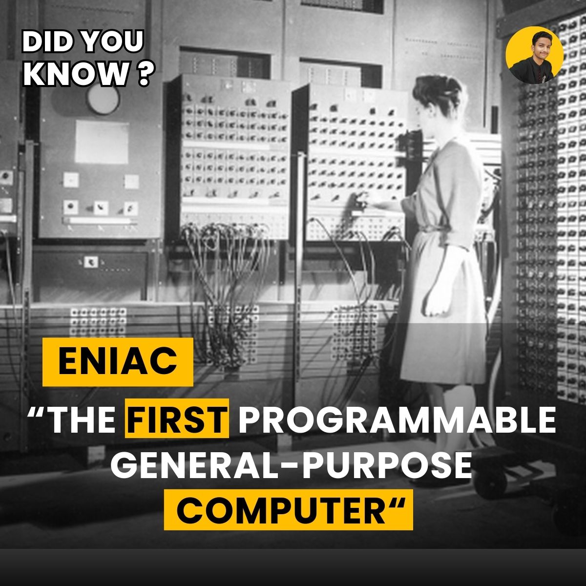 The first programmable general-purpose electronic digital computer ... The first programmable general-purpose electronic digital computer ...