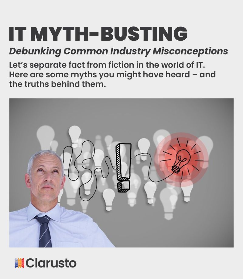 Clarusto on LinkedIn: #mythbusting #industrytruths #knowledgeispower Clarusto on LinkedIn: #mythbusting #industrytruths #knowledgeispower