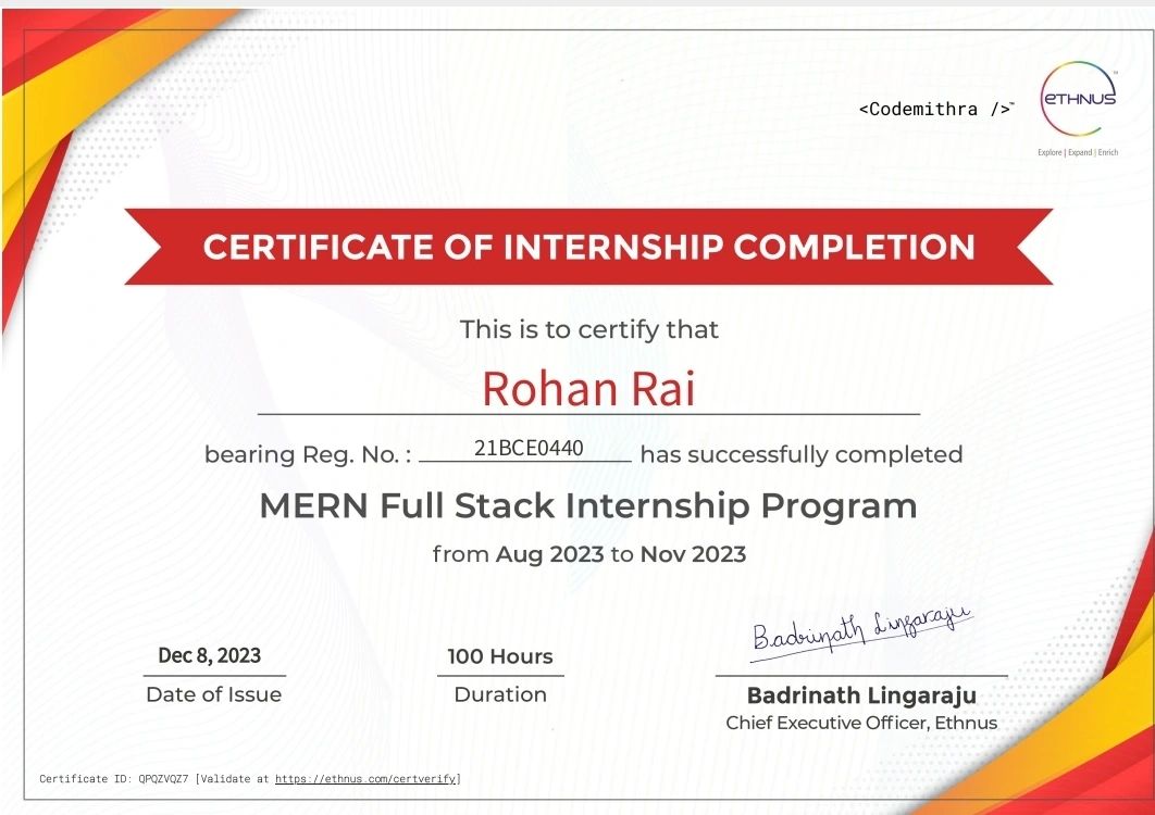 #internship #vitinternship #ethnus #codemithra #mernstack #project ... #internship #vitinternship #ethnus #codemithra #mernstack #project ...