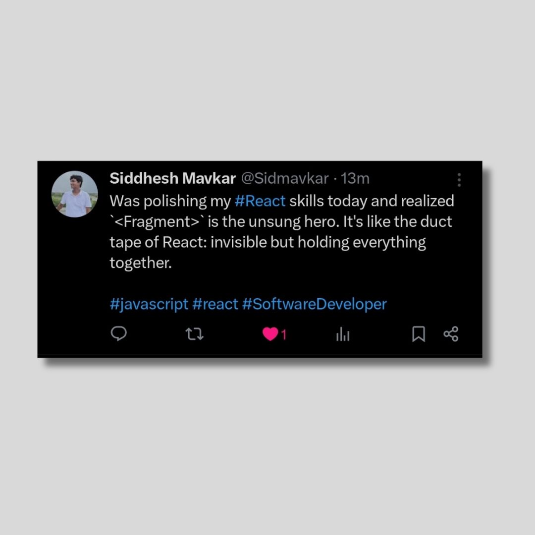 Siddhesh Mavkar on LinkedIn: ⚛️ Siddhesh Mavkar on LinkedIn: ⚛️