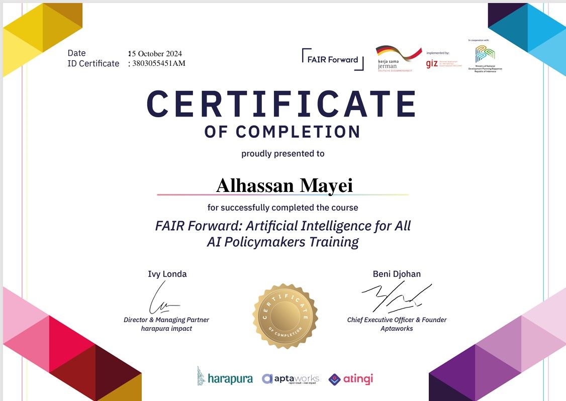Alhassan Mayei on LinkedIn: #fair #forward #artificial #intelligence # ... Alhassan Mayei on LinkedIn: #fair #forward #artificial #intelligence # ...