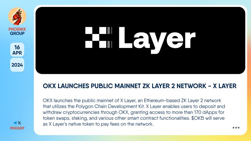 OKX launches ZK Layer 2 network - X Layer | PhoenixGroup posted on the ... OKX launches ZK Layer 2 network - X Layer | PhoenixGroup posted on the ...