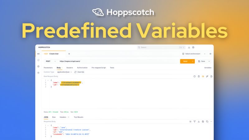 Hoppscotch on LinkedIn: We have recently introduced Predefined ... Hoppscotch on LinkedIn: We have recently introduced Predefined ...