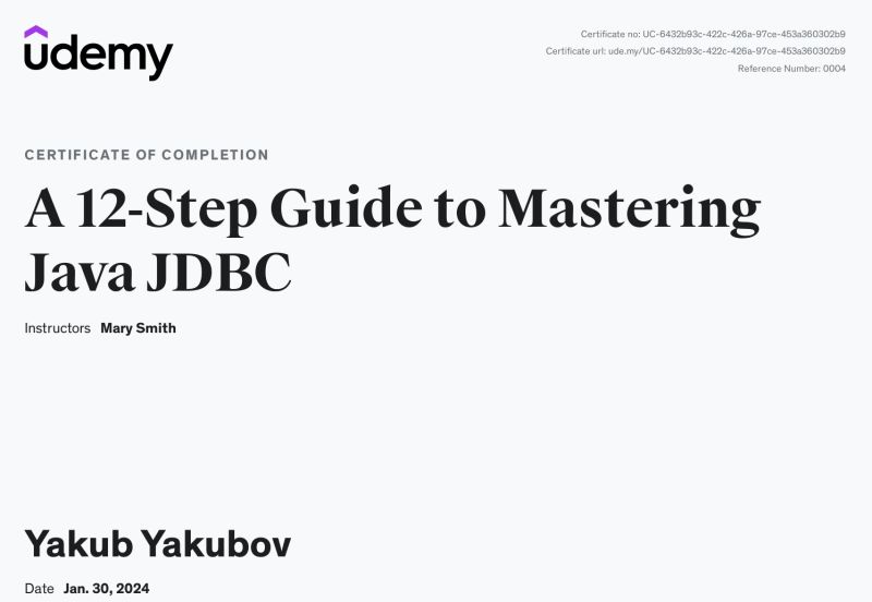 Yakub Yakubov on LinkedIn: #java #jdbc #databaseprogramming # ... Yakub Yakubov on LinkedIn: #java #jdbc #databaseprogramming # ...