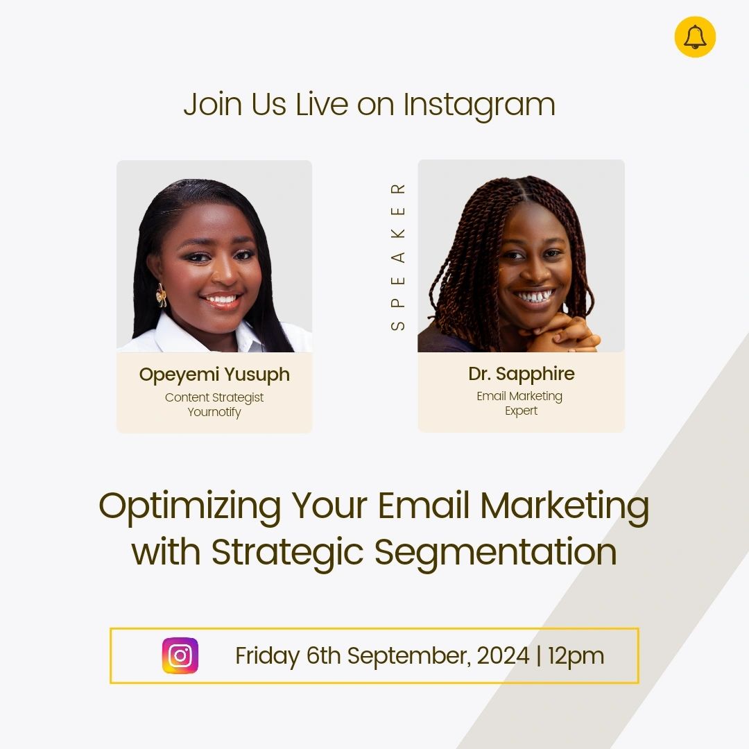 Join our Instagram Live Session on Email Marketing | Yournotify posted ... Join our Instagram Live Session on Email Marketing | Yournotify posted ...