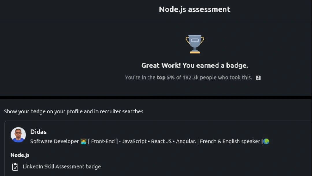 Didas Mbarushimana on LinkedIn: #nodejs #javascript #nodejs #assessment ... Didas Mbarushimana on LinkedIn: #nodejs #javascript #nodejs #assessment ...