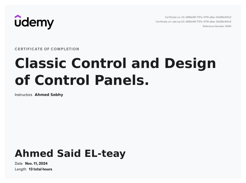 Ahmed El-teay on LinkedIn: #controlsystems #electricalengineering # ... Ahmed El-teay on LinkedIn: #controlsystems #electricalengineering # ...